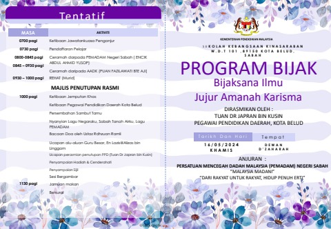 buku aturcara PROGRAM BIJAK 2024 - melissamajid0306 Flip PDF | AnyFlip