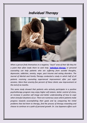 Individual Therapy