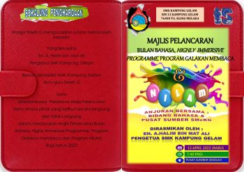 BUKU PROGRAM MAJLIS PELANCARAN BULAN BAHASA, HIGHLY IMMERSIVE PROGRAMME ...