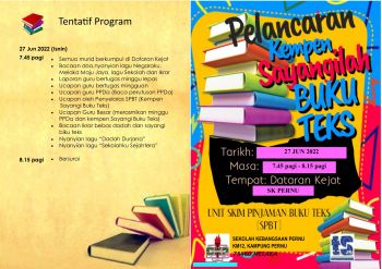Pelancaran Kempen Sayangilah Buku Teks SK Pernu Tahun 2022 ...