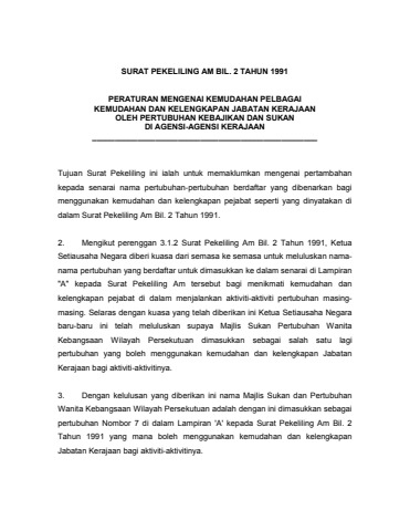 Surat_Pekeliling_Am_Bil__2_Tahun_1991 - Siti Nurdiyana Zulkapli Flip PDF | AnyFlip