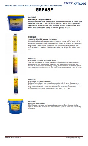 ORION CATALOGUE - Brilliance Trading Sdn. Bhd. Flip PDF | AnyFlip