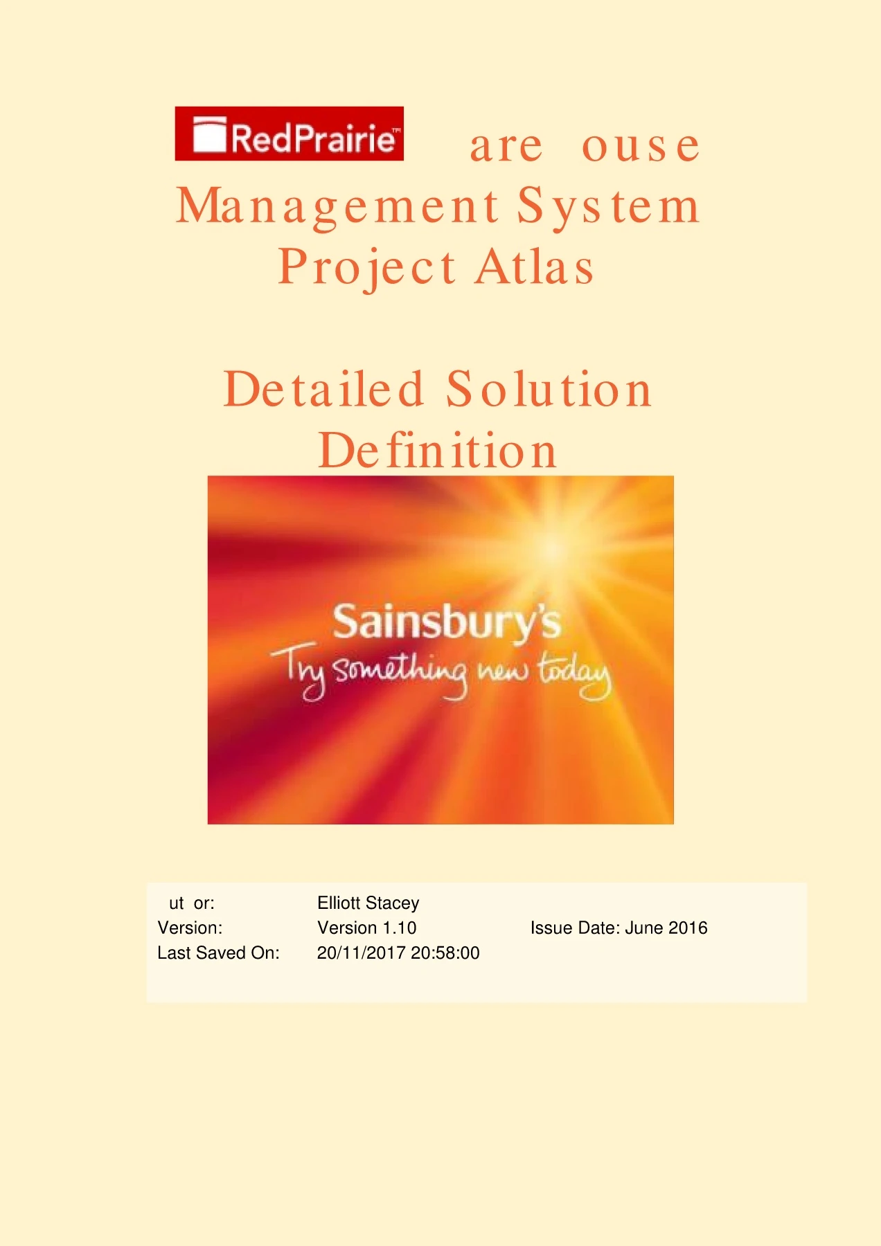 RedPrairie DSD Atlas V1.1