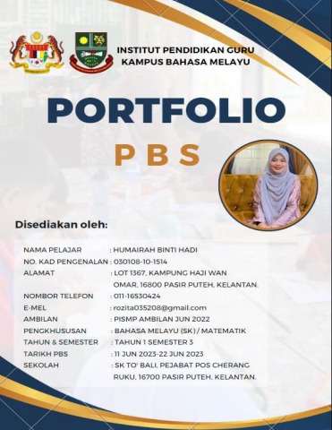 EPORTFOLIO PBS - 780-9-humairah Flip PDF | AnyFlip