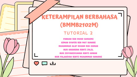 M2-TUTORIAL 2 (BMMB2102M) BM1_KUMPULAN 5