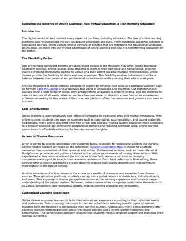 How Virtual Education is Transforming Education