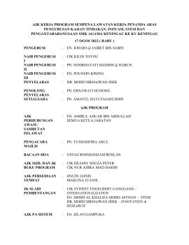 AJK_KERJA_PROGRAM_SEMPENA_LAWATAN_KERJA_PENANDA_ARAS_KAJIAN_INOVASI - deycsza Flip PDF | AnyFlip