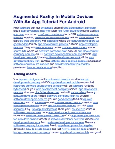 Augmented Reality In Mobile Devices With An App Tutorial For Android.docx - idatascientist24 ...