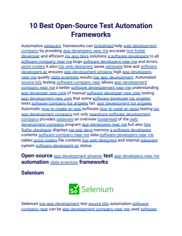 10 Best Open-Source Test Automation Frameworks (1)