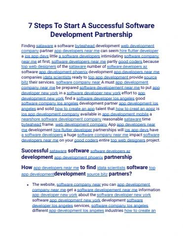 7 Steps To Start A Successful Software Development Partnership (2) (1)