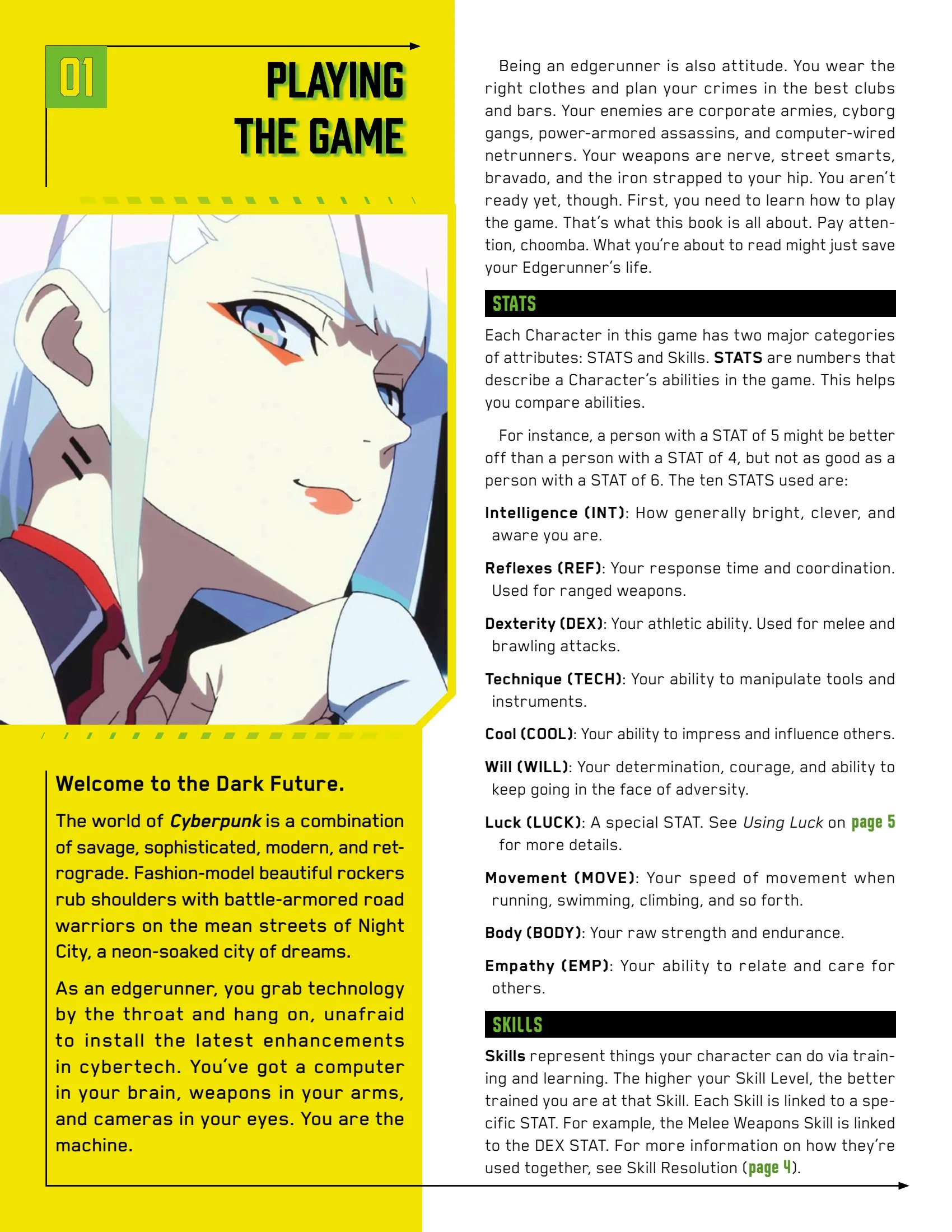 Cyberpunk Edgerunners Mission Kit - Rule Book