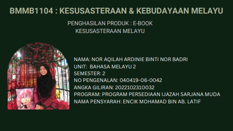 BMMB1104 TUGASAN 1 E-BOOK - 694-18-aqilah Flip PDF | AnyFlip