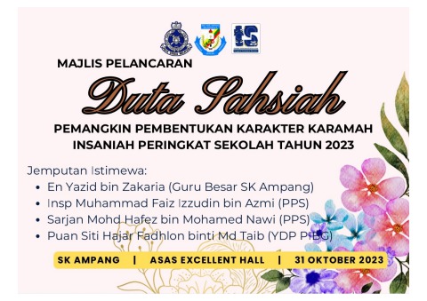 BUKU PROGRAM MAJLIS PELANCARAN DUTA SAHSIAH MURID ASAS EXCELLENT ...
