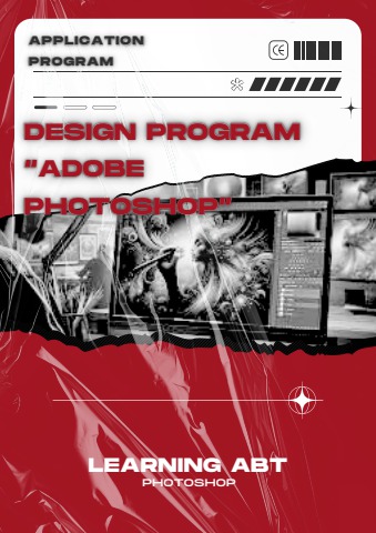 Red Grunge Portfolio Cover A4 Document