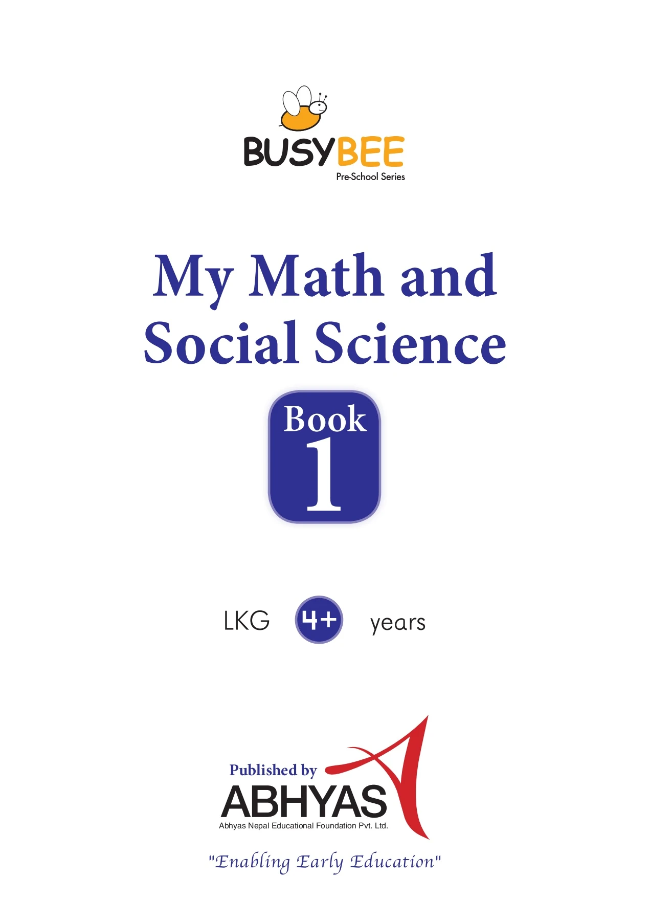 Busy Bee 1st LKG Math and social 1