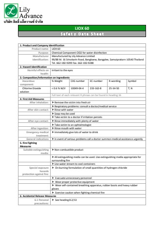 4.MSDS - Liox 60 (1) - Pikajoo Sutad Flip PDF | AnyFlip
