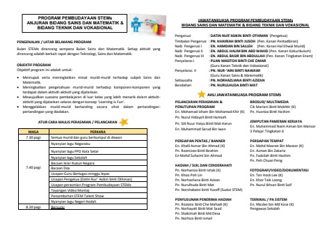 BUKU PROGRAM STEM 2024 - MARIANI BINTI MOKHTIR KPM-Guru Flip PDF | AnyFlip