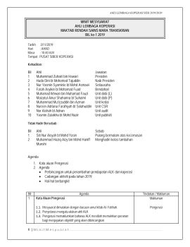 MINIT MESYUARAT ALK PELAJAR - Juliana Omar | Membalik PDF Dalam talian | AnyFlip