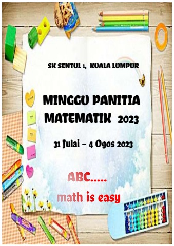 BUKU PROGRAM MINGGU MATEMATIK 2023 - Jueree Flip PDF | AnyFlip