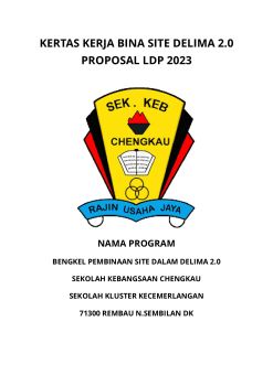 PROPOSAL LDP BINA SITE APLIKASI D2.0 - FAUZAN BIN MD. NOH Moe Flip PDF | AnyFlip