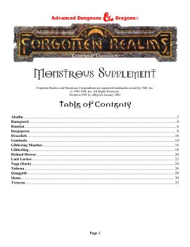 AD&D - Monstrous Compendium - Forgotten Realms Web Supplement (2e) - Capn_Ragnar Flip PDF | AnyFlip
