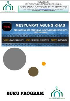 BUKU PROGRAM - AGM 2022 SURAU KLTS - surauklts Flip PDF | AnyFlip