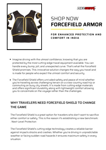 Shop now Forcefield Armor for Enhanced Protection and Comfort in India ...