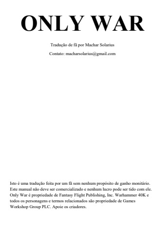 Warhammer 40k RPG - Only War - victorsnardes Flip PDF | AnyFlip