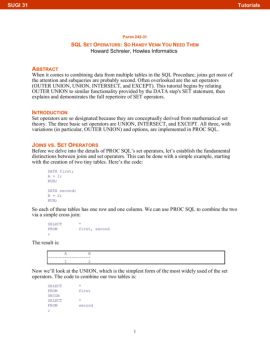 242-31: SQL Set Operators: So Handy Venn You Need Them - Guset User ...