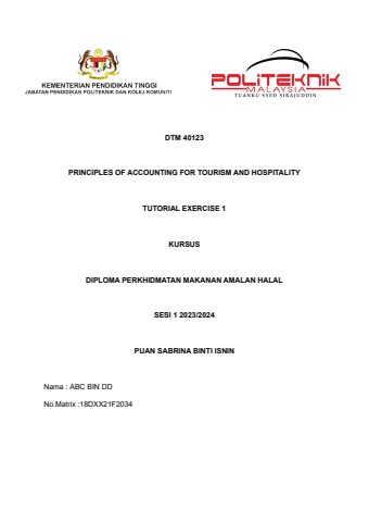 CONTOH TUTORIAL EXERCISE 1