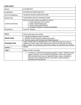 Validating vehicle specification - autoservicingnc3 Flip PDF | AnyFlip
