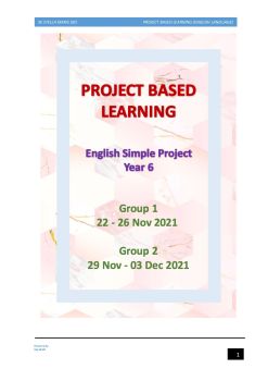 ENGLISH SIMPLE PROJECT YEAR 6 2021 - IVY TSEN Flip PDF | AnyFlip