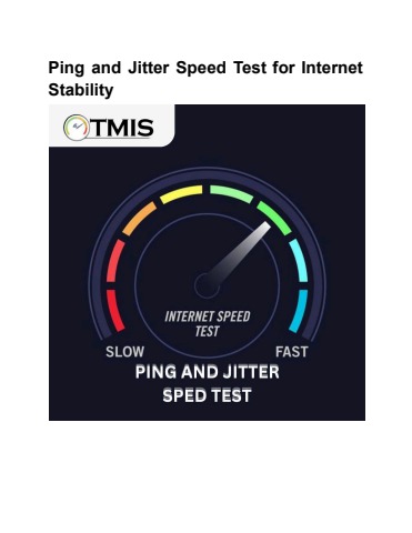 Ping and Jitter Speed Test for Internet Stability - Somya Likhar Flip ...