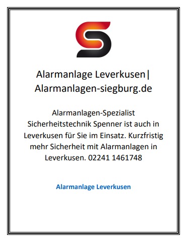 Alarmanlage Leverkusen Alarmanlagen-siegburg.de - Alarmanlagen Flip PDF | AnyFlip