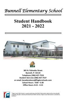 Bunnell Elementary School Student Handbook 2021-2022 - mccalla Flip PDF ...