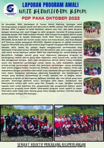 LAPORAN PROGRAM AMALI PDP PAKK OKT 2022 (3) - Sitiaisyah Abdraman Flip PDF | AnyFlip