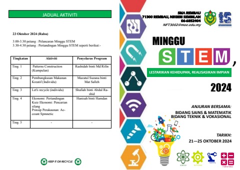 Buku Program STEM 2024 SMA Rembau - HANISAH BINTI HAMDAN KPM-Guru Flip ...
