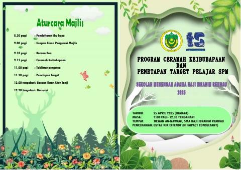 Program Ceramah Keibubapaan dan Penetapan Target Pelajar SPM 2025