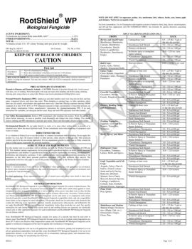 RootShield® WP Label (pdf) - BioWorks Inc. - Guset User Flip PDF | AnyFlip
