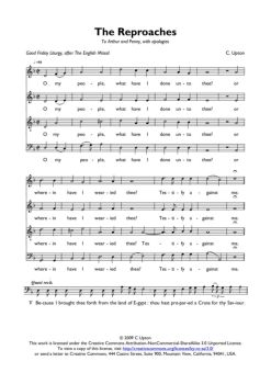 The Reproaches . 2B 3 , 2 2 2B 3 2 2 3B 3C 3 3 1 Good ... - Guset User ...