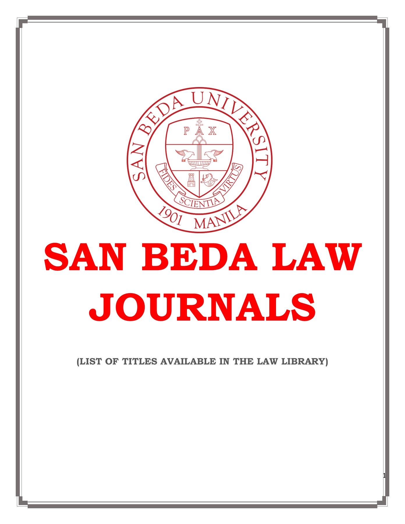 San Beda Law Logo
