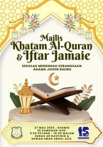 BUKU PROGRAM MAJLIS KHATAM QURAN DAN IFTAR JAMAIE