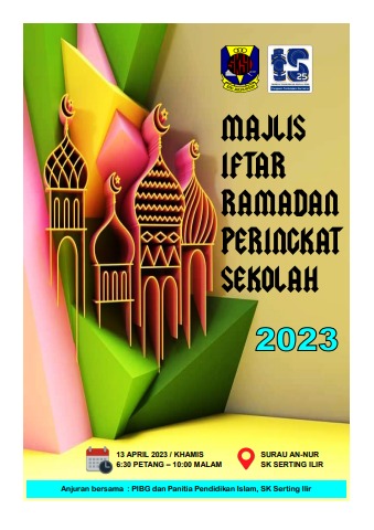 Buku Program Majlis Iftar Ramadan 2023 - norzulaikha2183 Flip PDF | AnyFlip