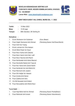 Minit Mesyuarat HEM Bil. 1 _ 2022 - norzulaikha2183 Flip PDF | AnyFlip