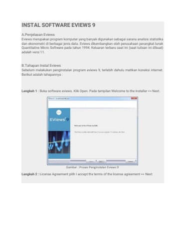 PANDUAN INSTAL SOFTWARE EVIEWS 9 - apipahayu Flip PDF | AnyFlip