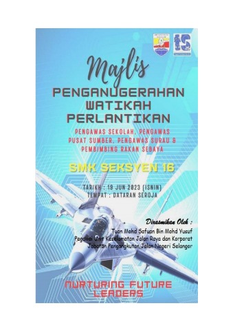 MAJLIS PENGANUGERAHAN WATIKAH PERLANTIKAN PEMIMPIN MURID 2023 - DEDAUN ...