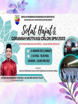 SOLAT HAJAT DAN MOTIVASI SPM 2022 - DEDAUN BUNGA Flip PDF | AnyFlip