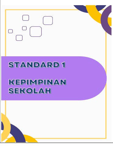 STANDARD 1: KEPIMPINAN