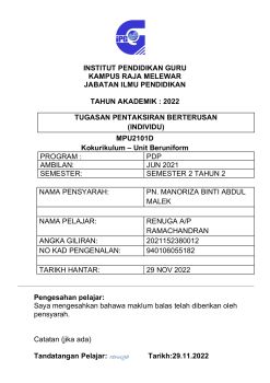 Tugasan 1-Catatan Log - 468-12-renuga Flip PDF | AnyFlip