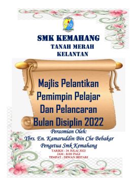 Pemplet Perlantikan Pemimpin Pelajar SMKK 2022 - myzaidy27701 Flip PDF | AnyFlip